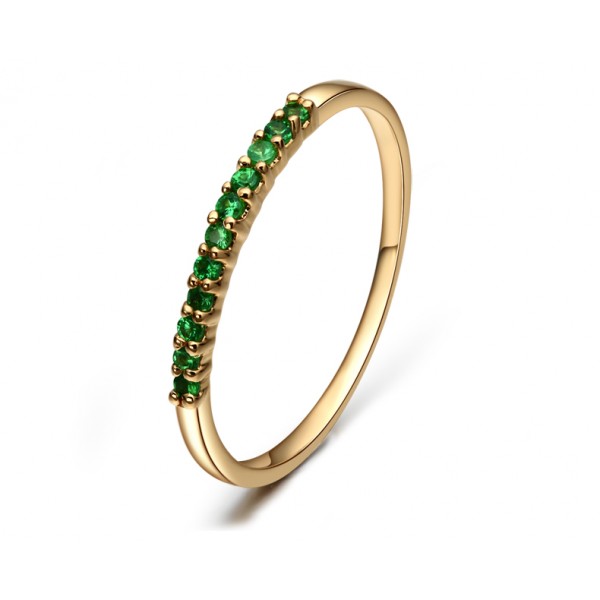 Stackable set of 3 Gemstones Ruby, Sapphire and Emerald Wedding Ring ...